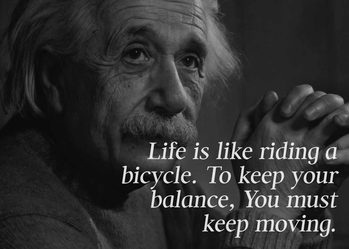 'inspiring Einsteins quotes' Poster, picture, metal print, paint by ...
