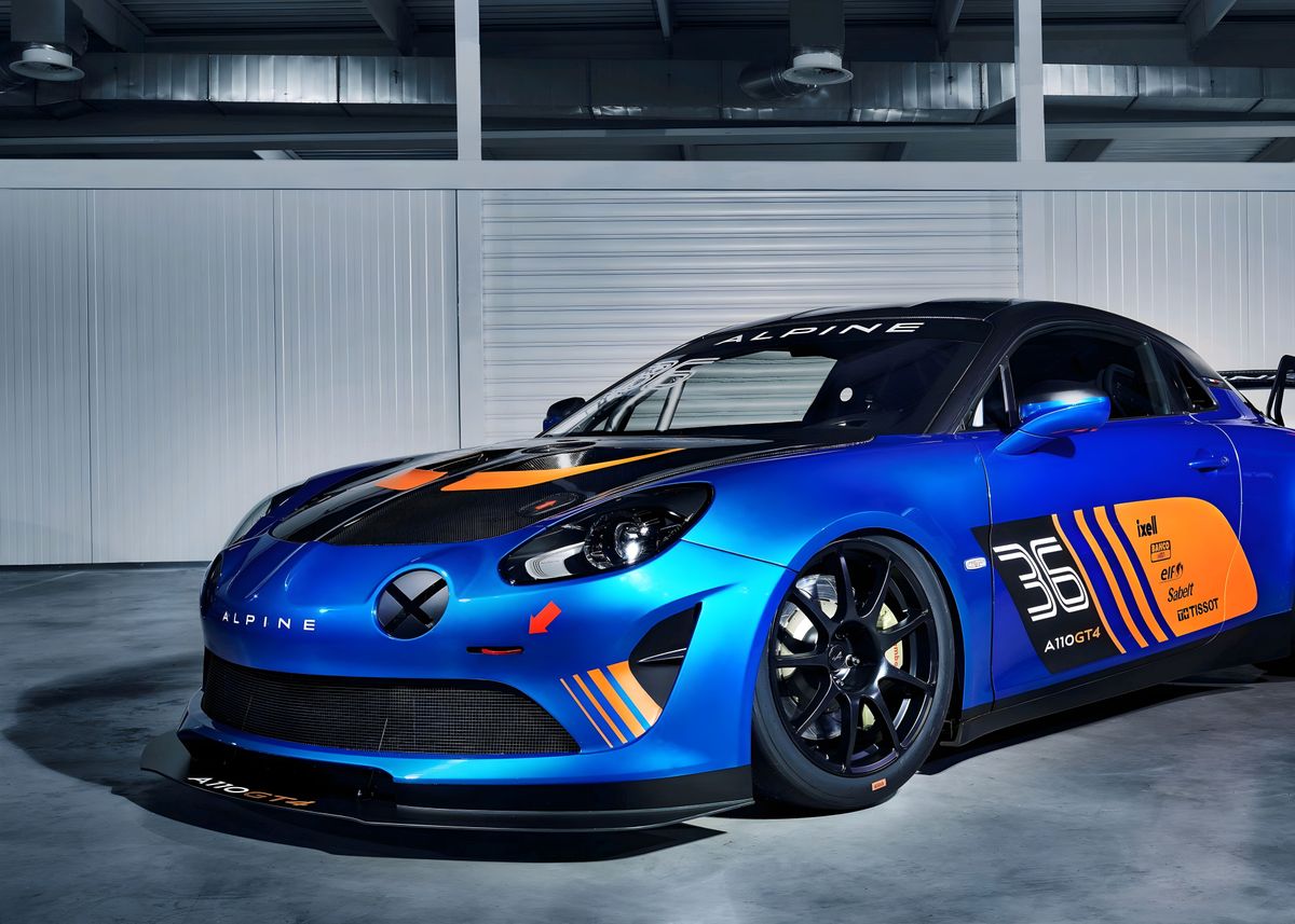'Alpine A110' Poster, picture, metal print, paint by Game cars | Displate