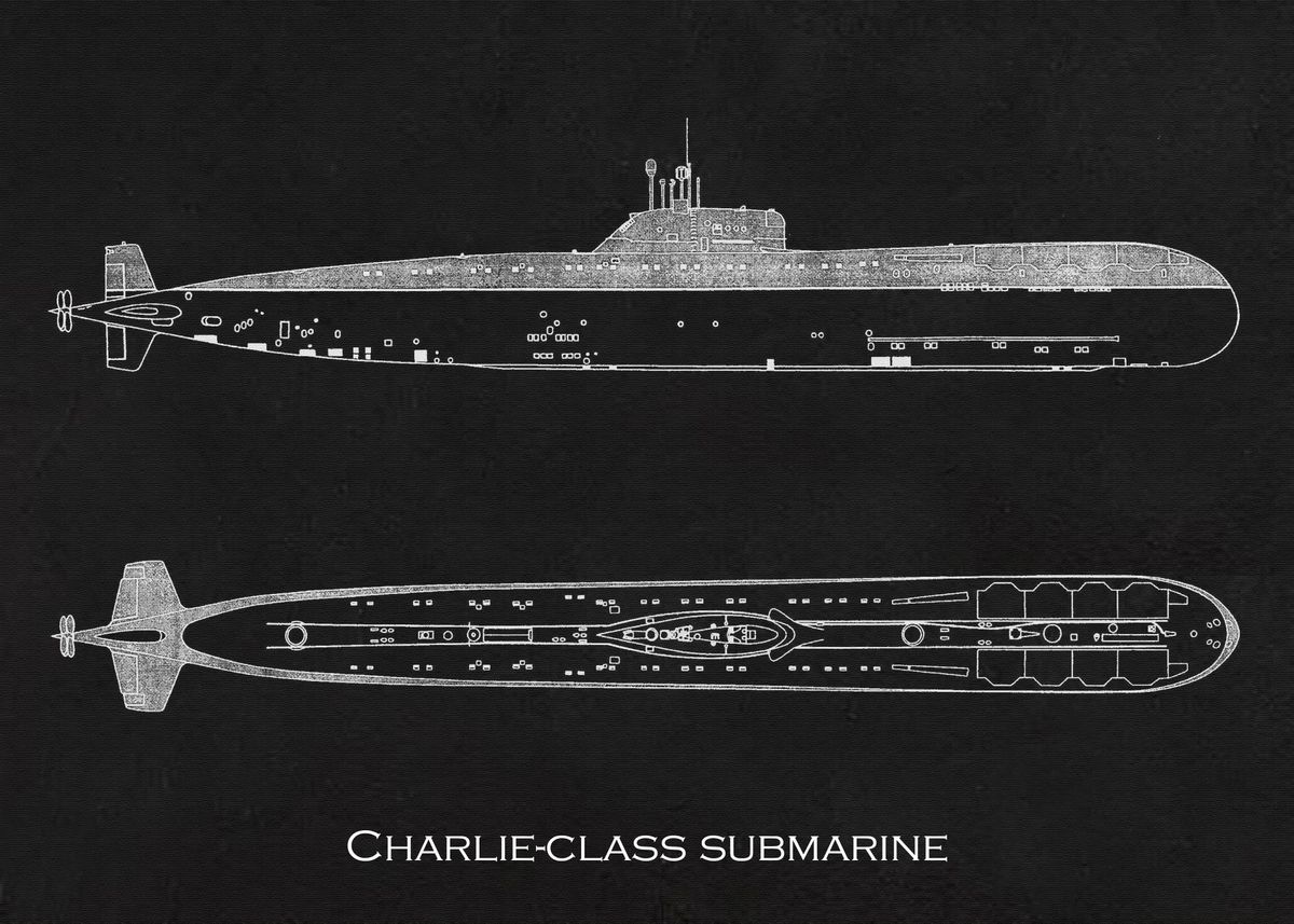 'Charlieclass submarine' Poster, picture, metal print, paint by ...