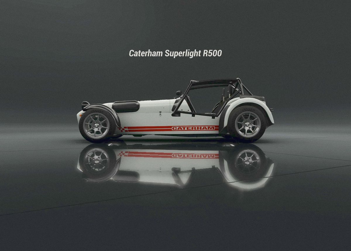 'Caterham Superlight R500' Poster, picture, metal print, paint by One ...