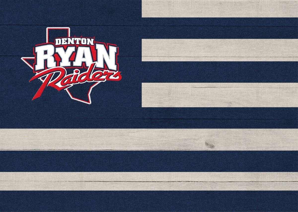 'Denton Ryan Raiders Flag' Poster, picture, metal print, paint by Jamie ...