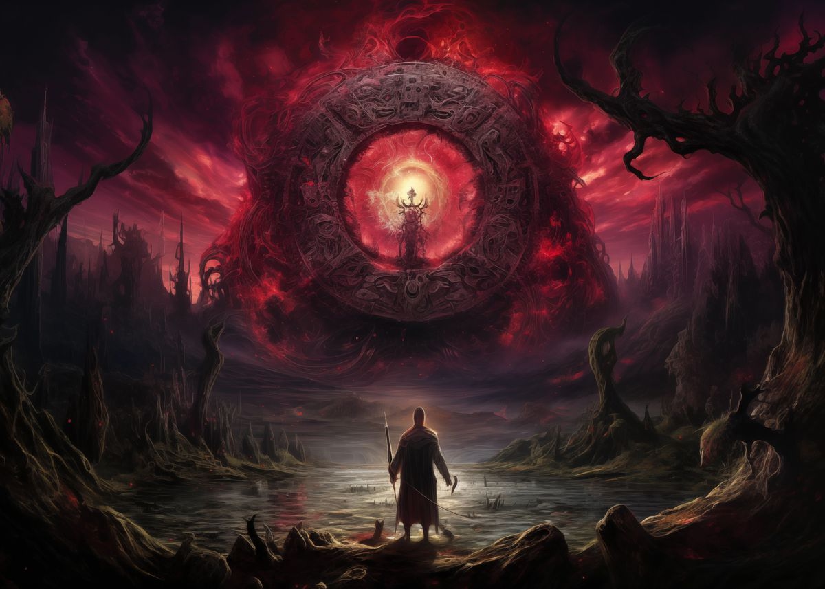 'The Last Portal' Poster, picture, metal print, paint by Operator Viking | Displate