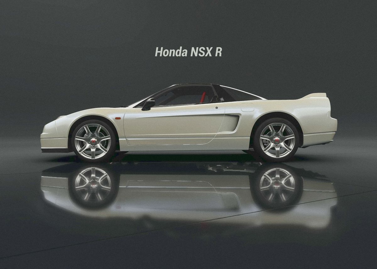 'Honda NSX R 2005' Poster, picture, metal print, paint by One Line ...