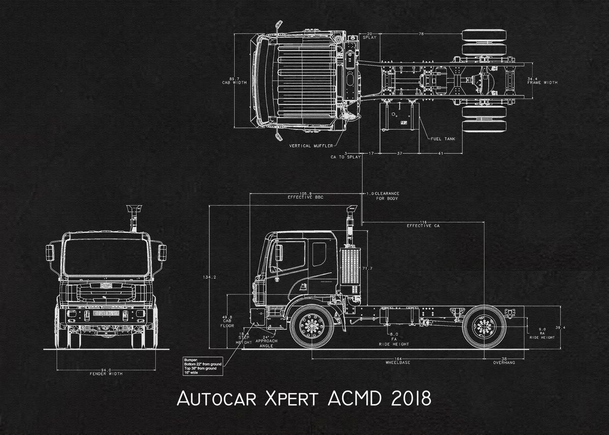 'Autocar Xpert ACMD 2018' Poster, picture, metal print, paint by JAT ...