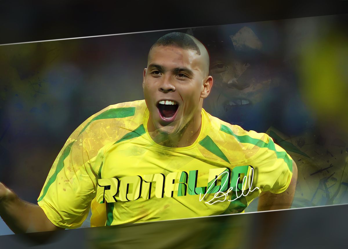 'Ronaldo Nazario' Poster, picture, metal print, paint by Premio10 ...