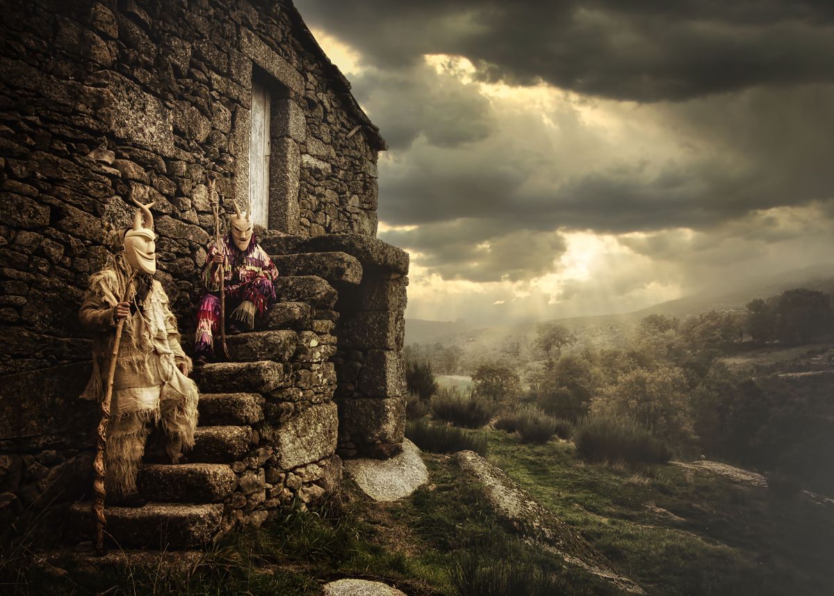 'Caretos Lazarim' Poster, picture, metal print, paint by Paulo Chaves ...