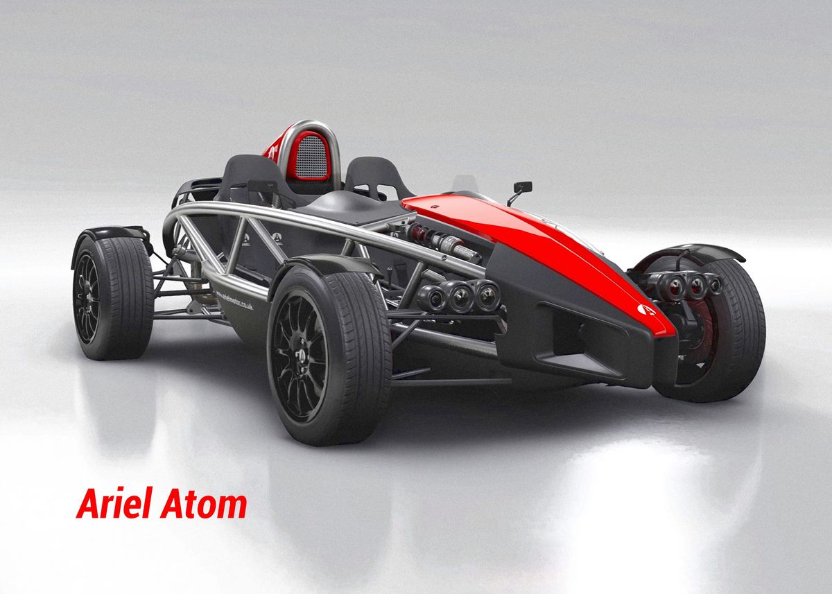 'Ariel Atom 2015' Poster, picture, metal print, paint by One Line ...