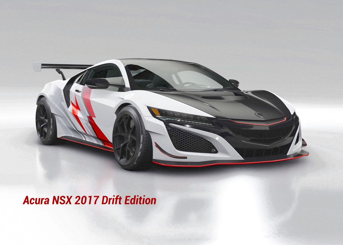 'Acura NSX Drift Edition' Poster, picture, metal print, paint by One ...