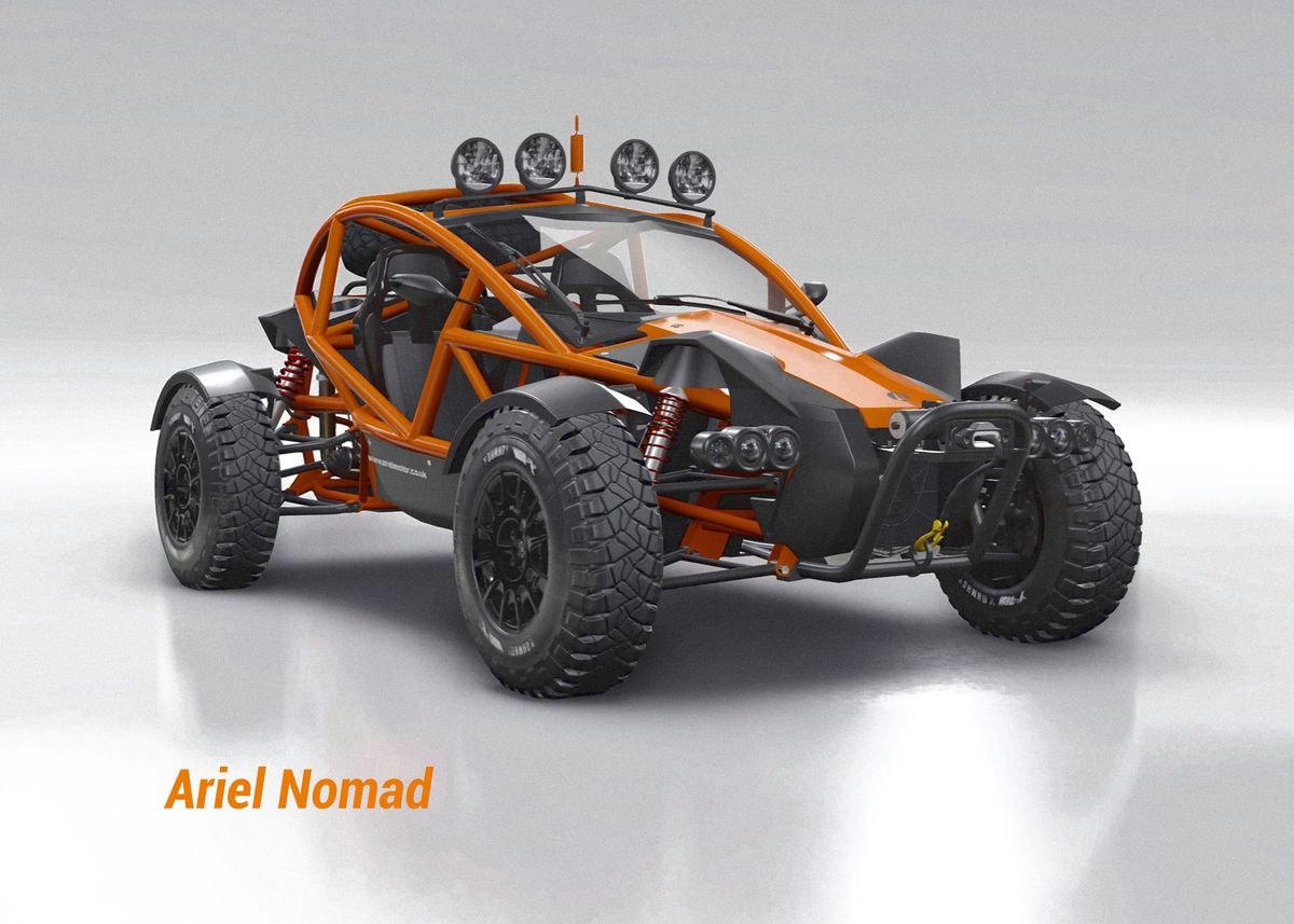 'Ariel Nomad 2015' Poster, picture, metal print, paint by One Line ...