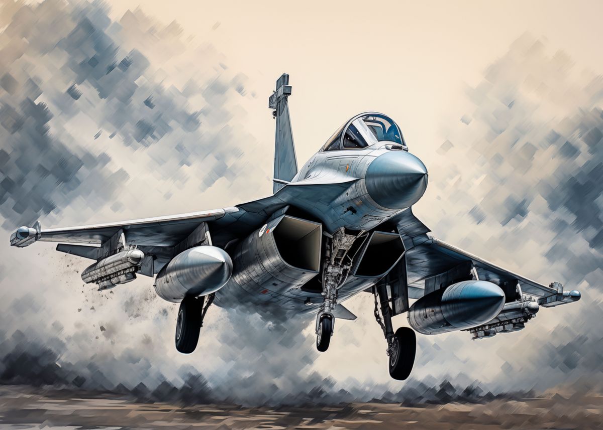 'Dassault Rafale' Poster, picture, metal print, paint by The creative ...