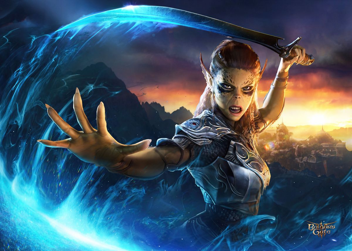 'Lae'zel' Poster, picture, metal print, paint by Dungeons and Dragons | Displate