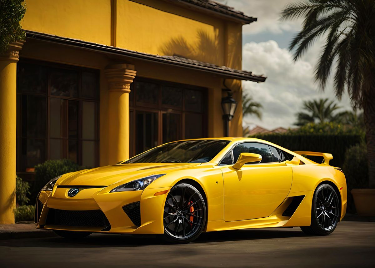 'Lexus LFA car' Poster, picture, metal print, paint by Roman Stasiuk ...