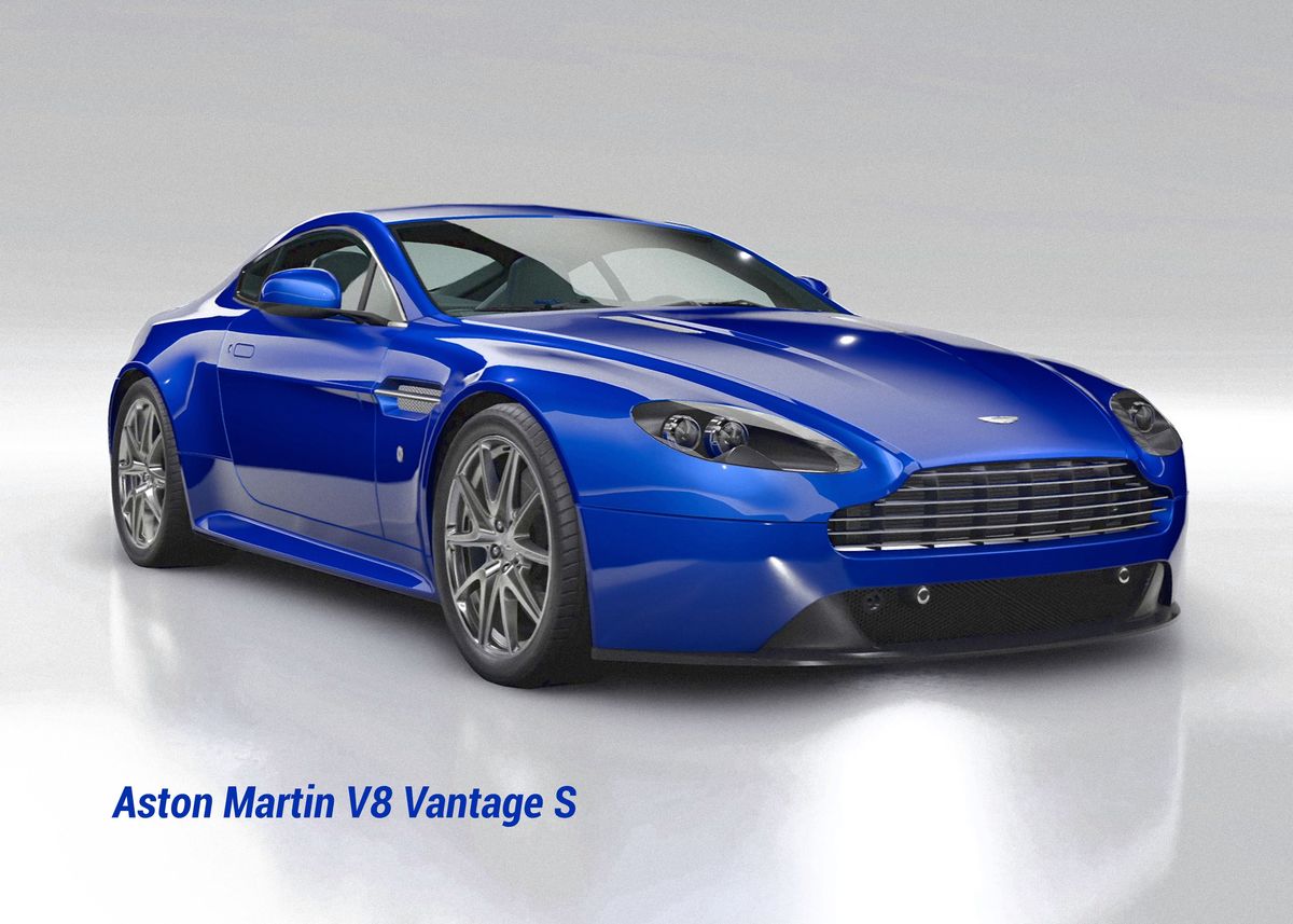 'Aston Martin V8 Vantage S' Poster, picture, metal print, paint by One ...