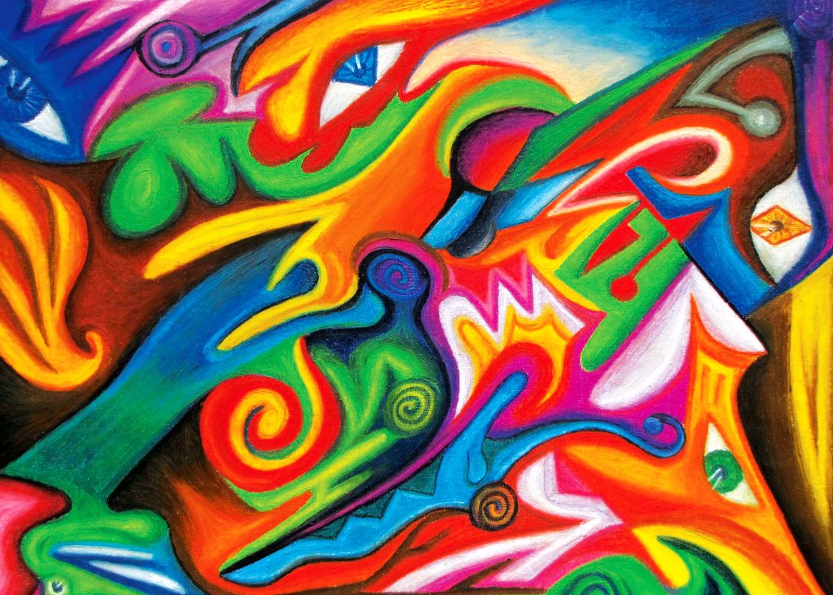 'Soul Shaman' Poster, picture, metal print, paint by Leo Mystic | Displate