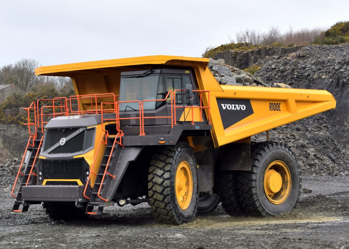 'Volvo Dump Truck' Poster, picture, metal print, paint by Va Mitha ...