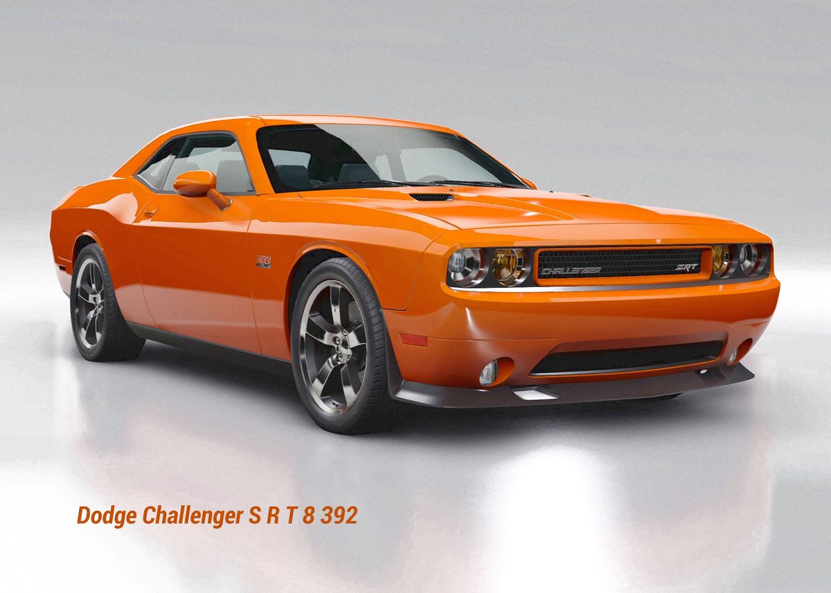 'Dodge Challenger SRT 8 392' Poster, picture, metal print, paint by One ...