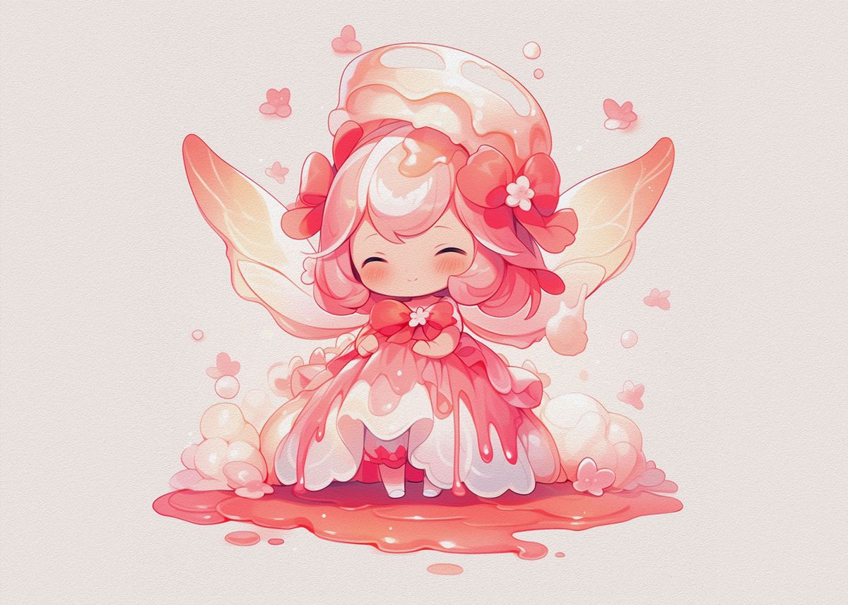 'cute chibi' Poster, picture, metal print, paint by vienstudio | Displate