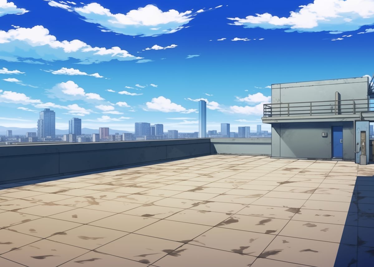 'Empty High School Rooftop' Poster, picture, metal print, paint by ...