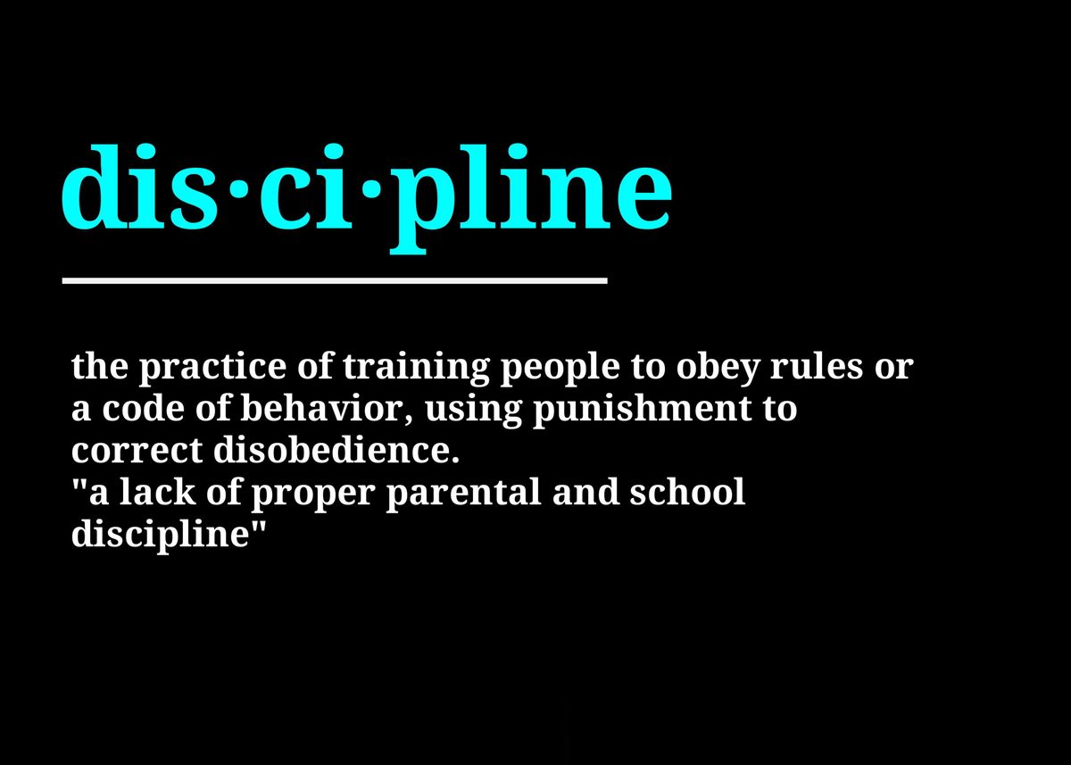 'Discipline ' Poster, picture, metal print, paint by Lunzii Art | Displate