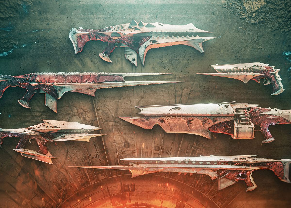 'King's Fall Weapons' Poster, picture, metal print, paint by Destiny ...