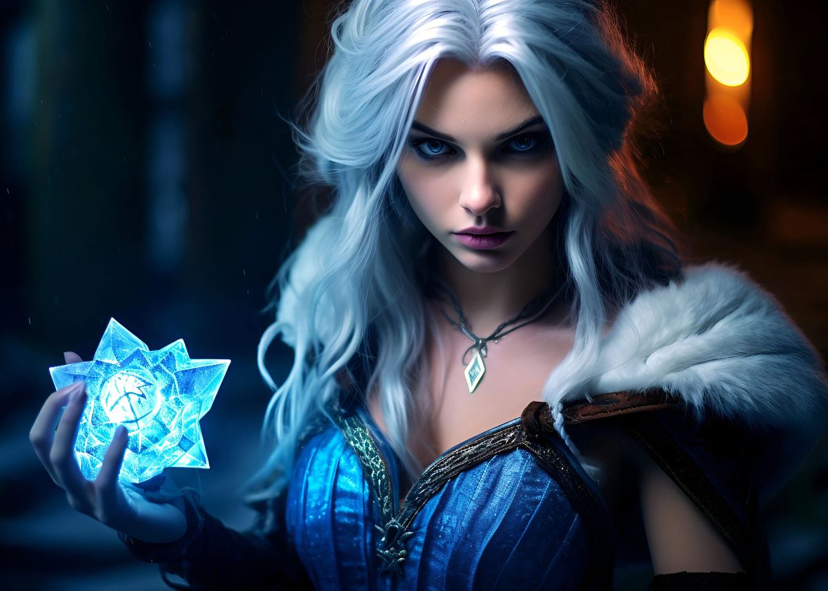 'Ice Magic Witch Sorcerer' Poster, picture, metal print, paint by Ice ...