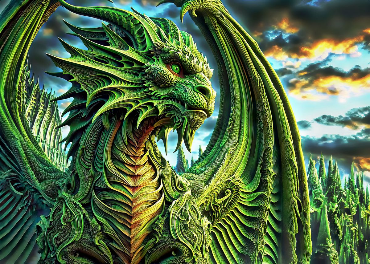 'The Living Gargoyle ' Poster, picture, metal print, paint by Michael ...