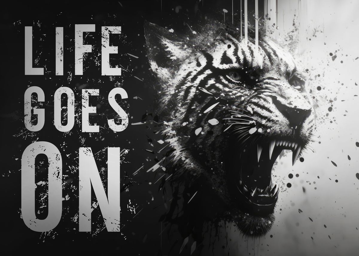 'Life goes on' Poster, picture, metal print, paint by MCAshe Art | Displate