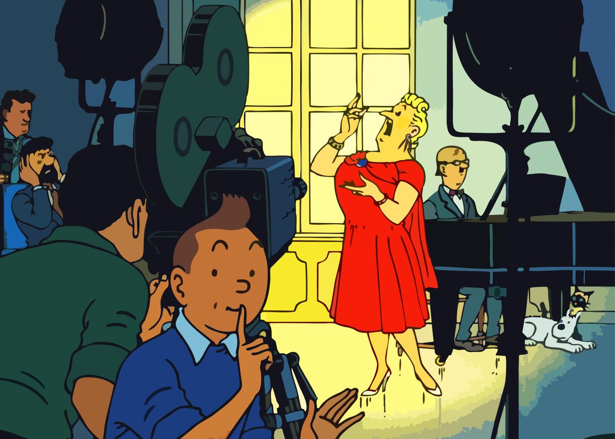 ' the adventure of tintin' Poster, picture, metal print, paint by ...