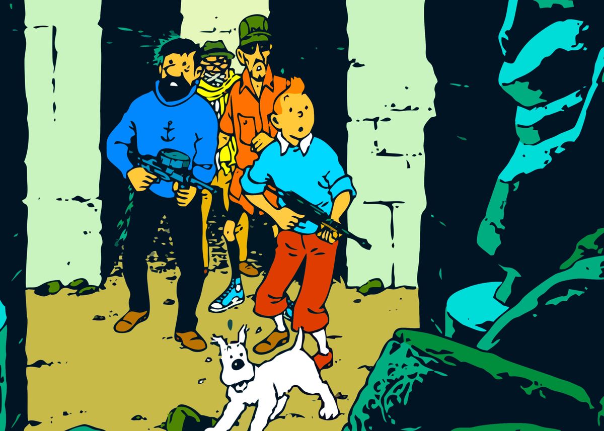 'The Adventure of TinTin' Poster, picture, metal print, paint by ...