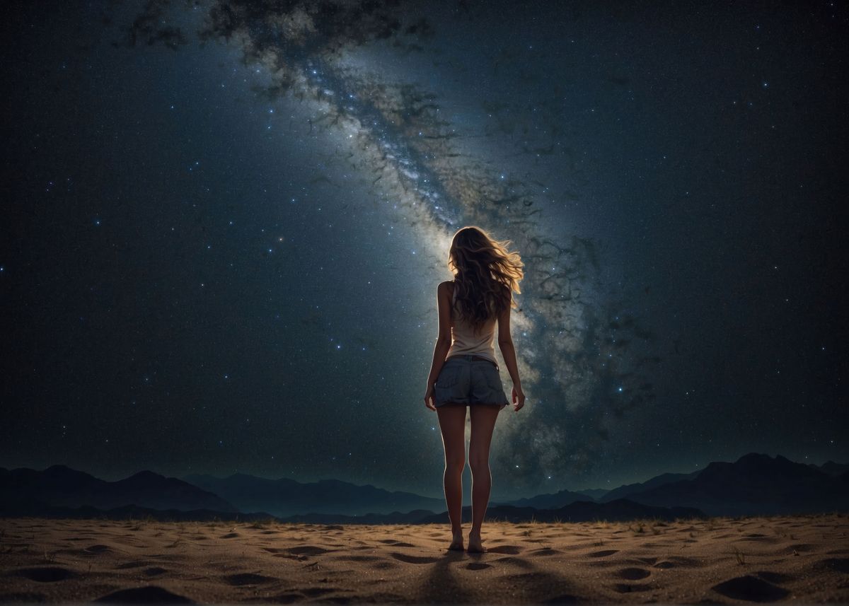 'Galactic Dreamscape' Poster, picture, metal print, paint by LP Design and Studio | Displate