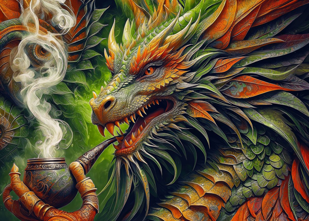 'Ethereal Ember Serenity' Poster, picture, metal print, paint by ...