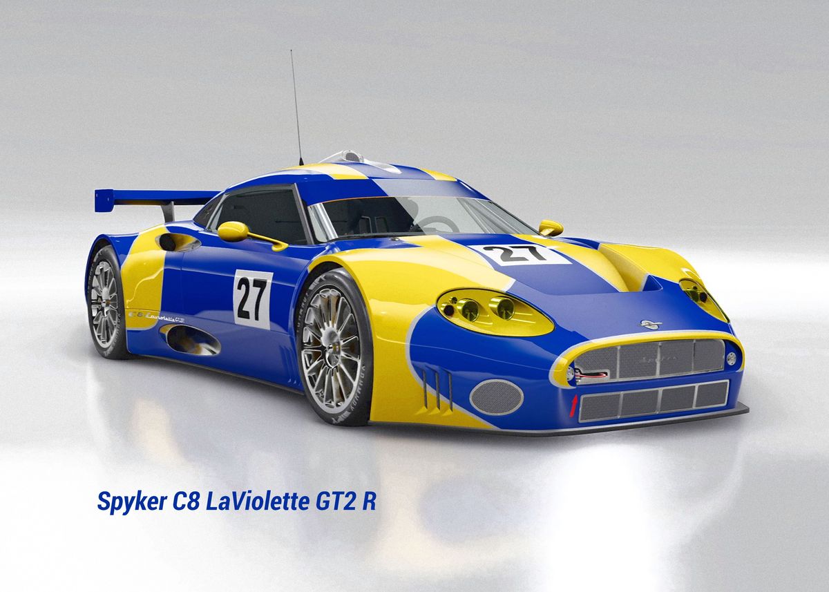 'Spyker C8 LaViolette GT2 R' Poster, picture, metal print, paint by One ...
