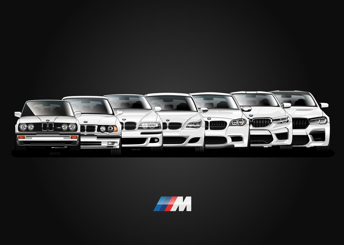 'BMW M5 Evolution' Poster, picture, metal print, paint by Conceptual ...