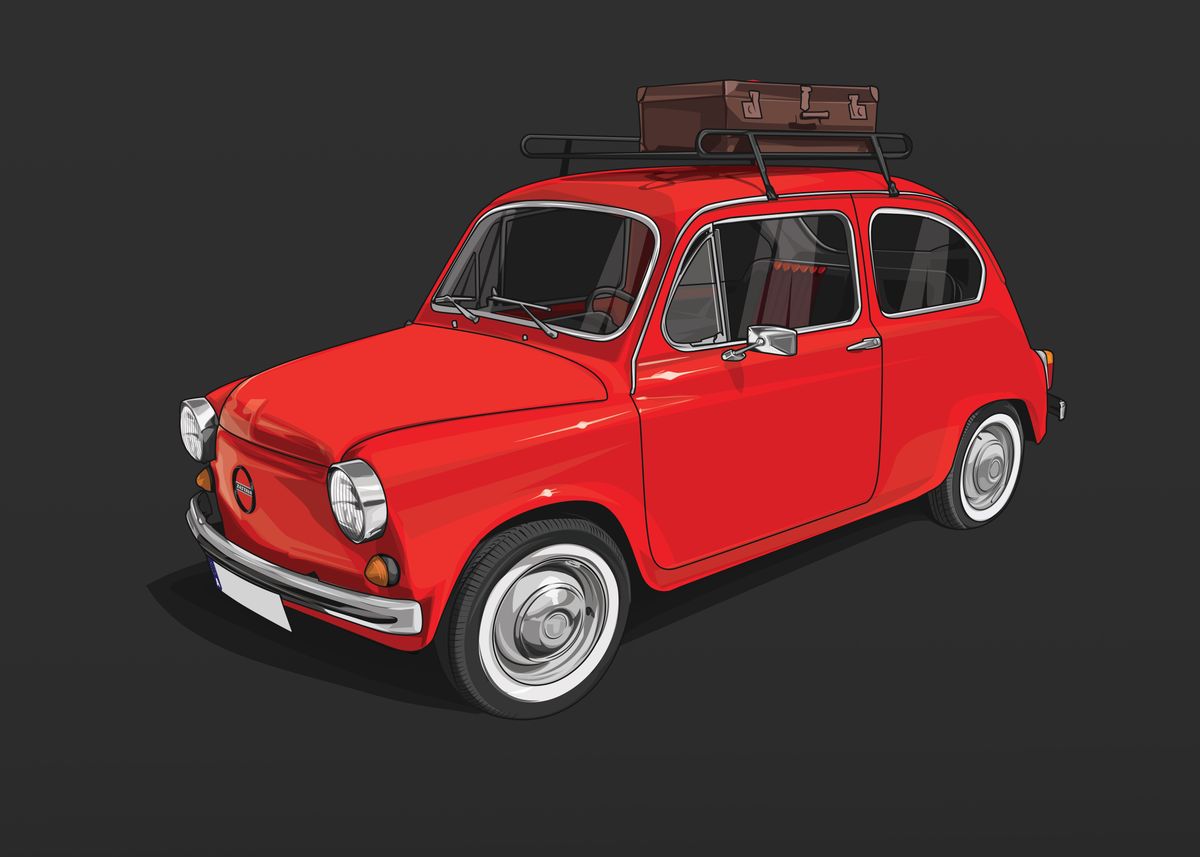 'Zastava 750 Fico Fica' Poster, picture, metal print, paint by ...