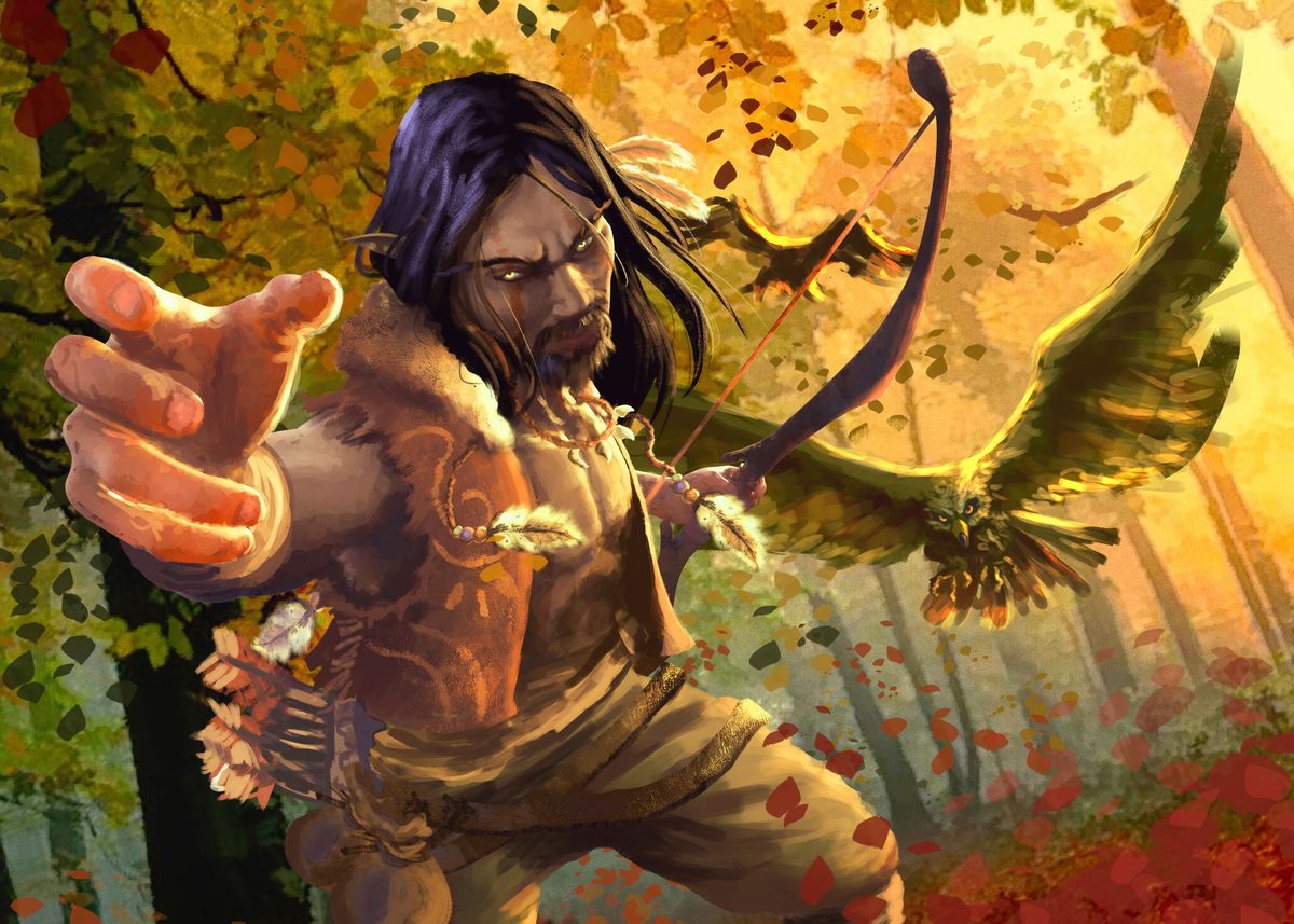 'Elven Archer' Poster, picture, metal print, paint by Lestat de ...