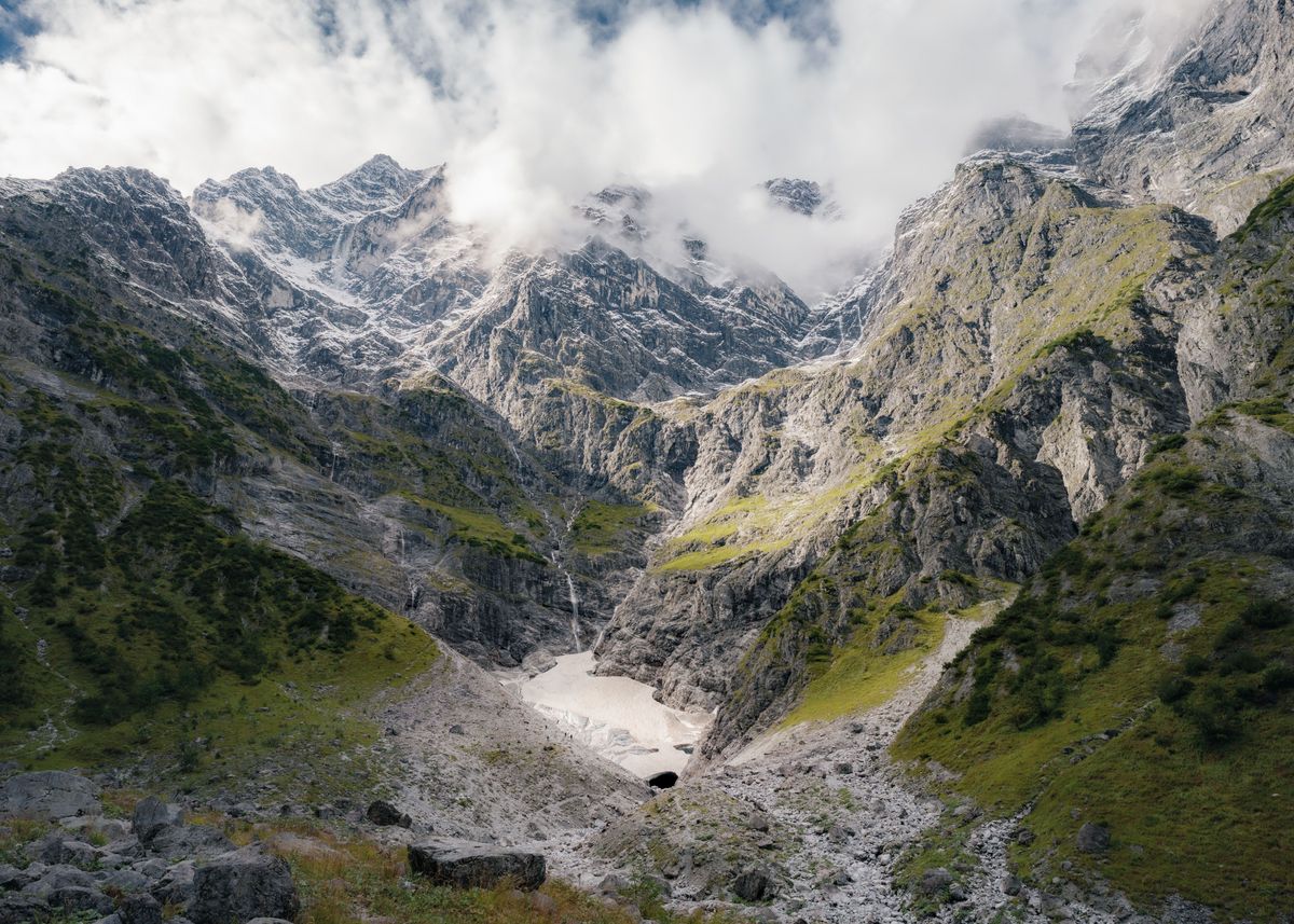 'Snowy sunny mountain' Poster, picture, metal print, paint by Inception ...