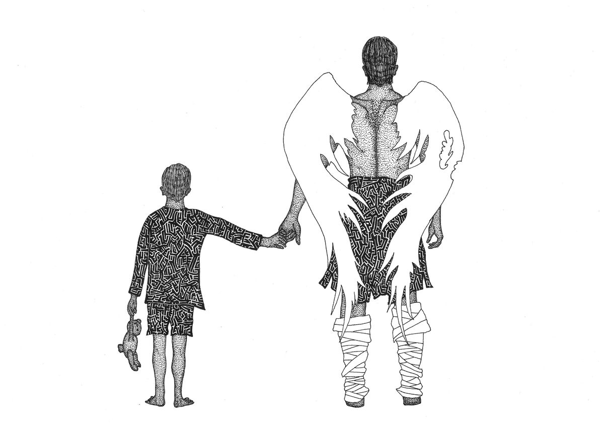 'Guardien angel' Poster, picture, metal print, paint by guillaume hess ...