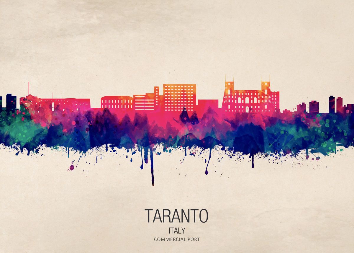 'Taranto Italy' Poster, picture, metal print, paint by Denis Siggers ...