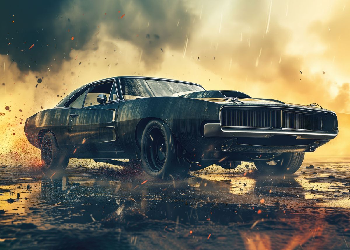 'Raging Power' Poster, picture, metal print, paint by murtzart | Displate