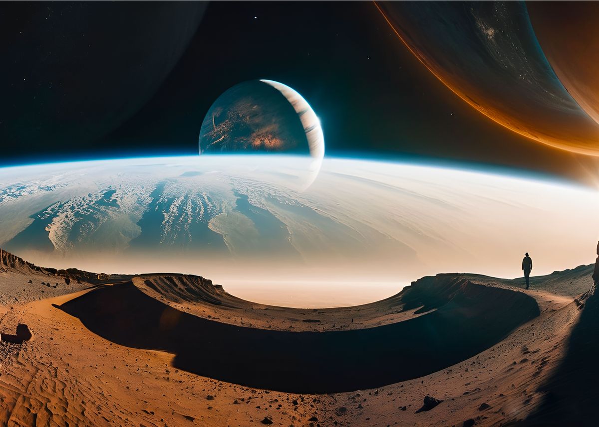 'Interplanetary1' Poster, picture, metal print, paint by Jim Roditis ...