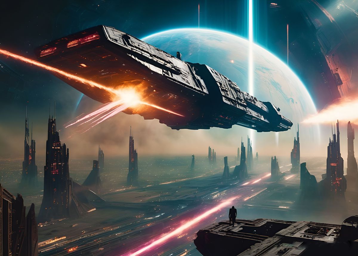 'Off World5' Poster, picture, metal print, paint by Jim Roditis | Displate