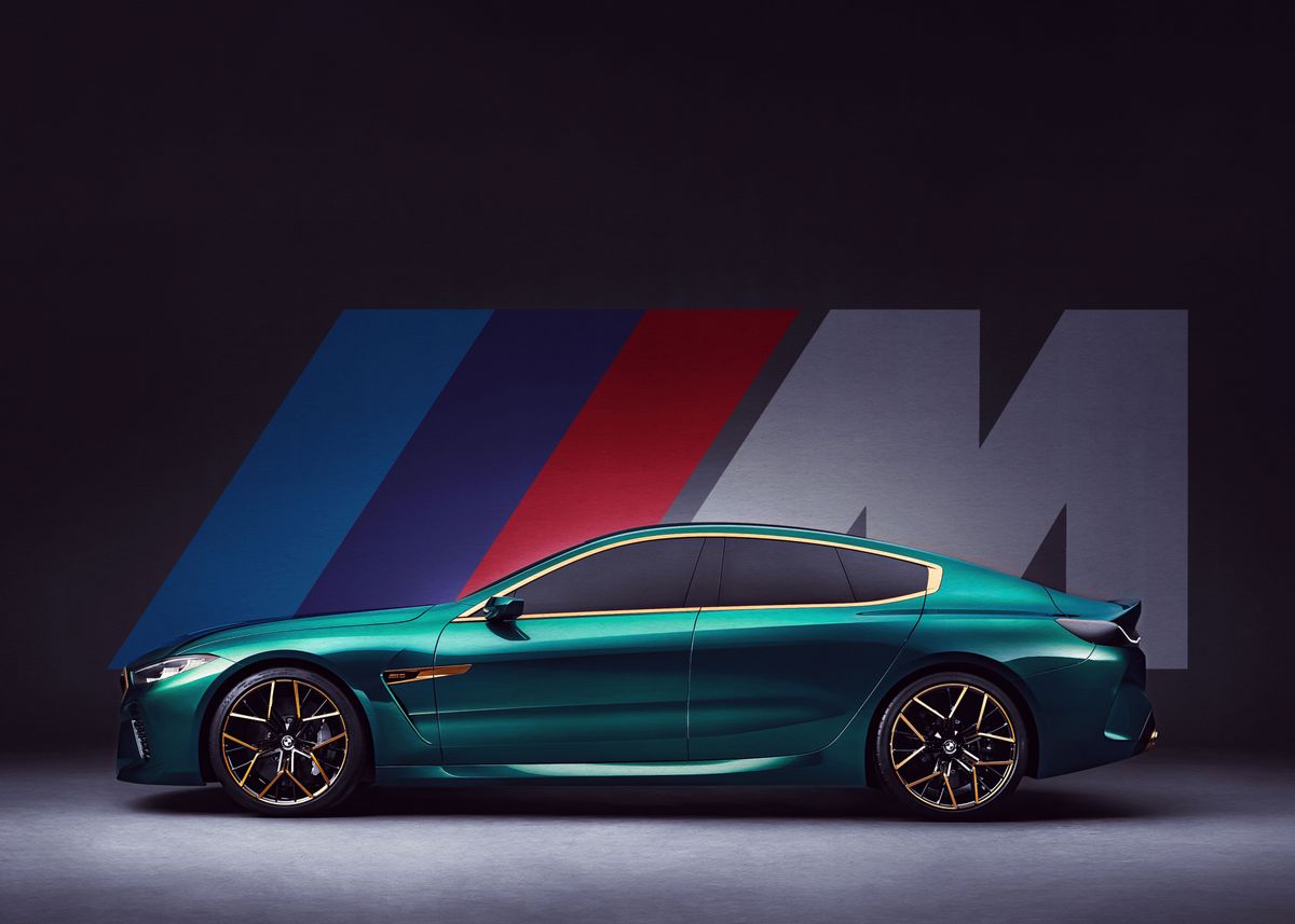 'BMW M8' Poster, picture, metal print, paint by Lee Rocks | Displate