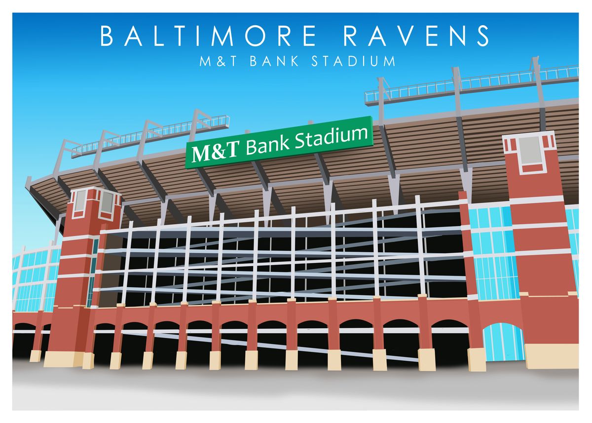 'Baltimore Stadium' Poster, picture, metal print, paint by OmegaArt ...