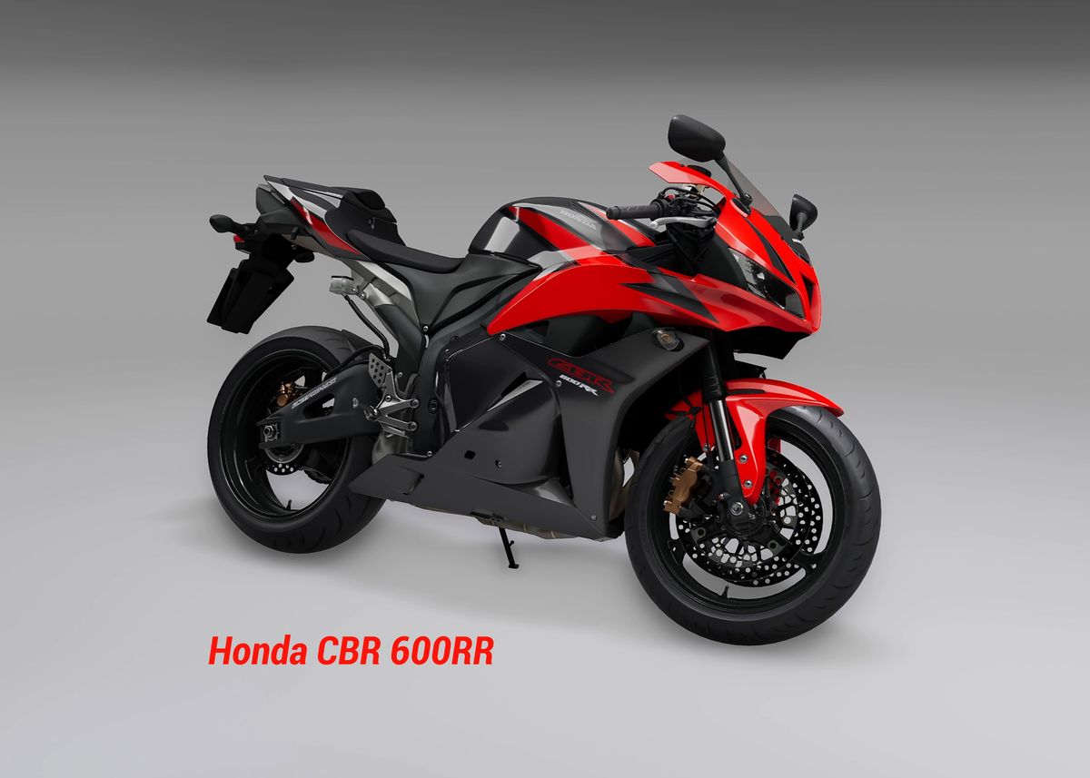 'Honda CBR 600RR' Poster, picture, metal print, paint by One Line ...