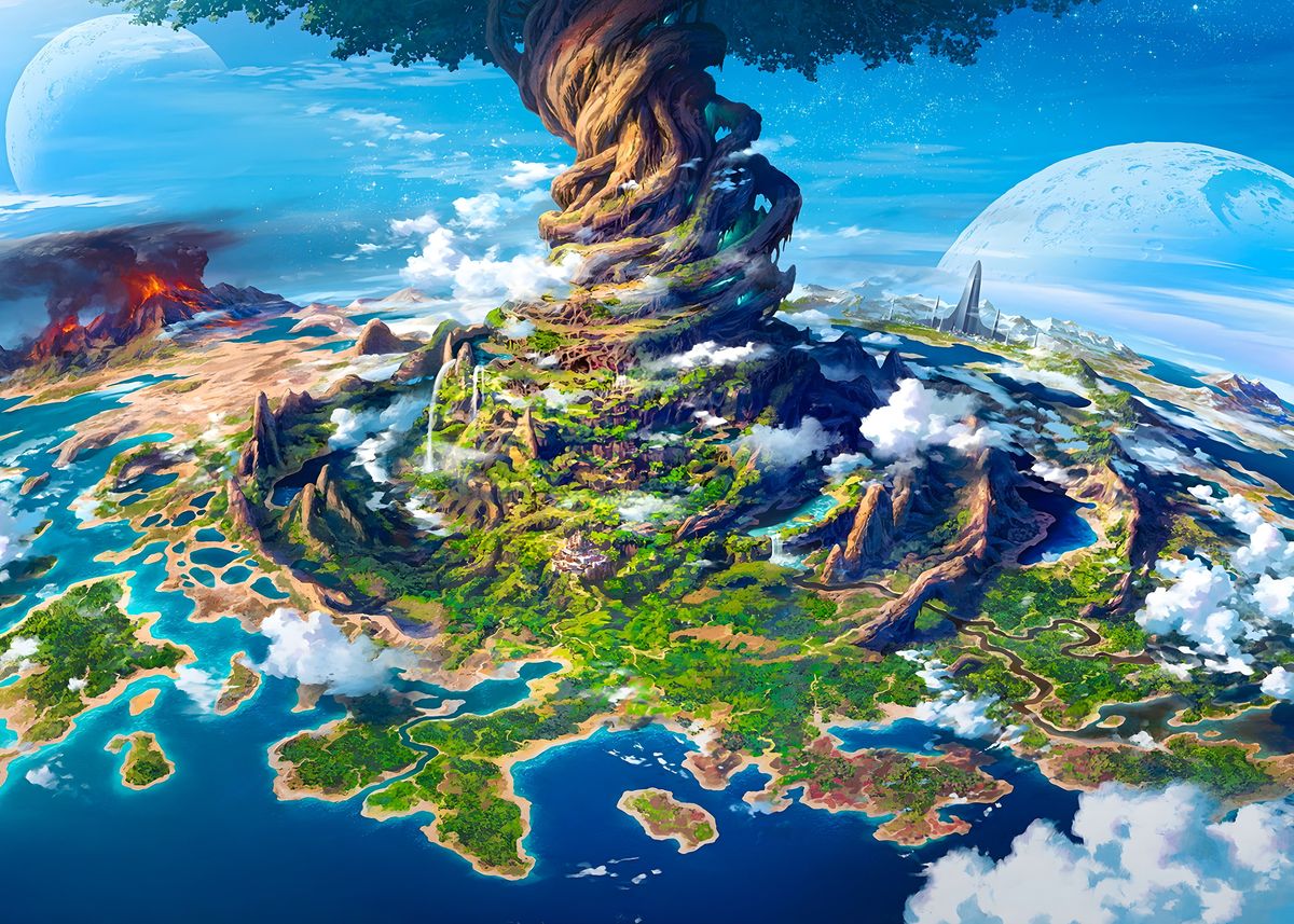 'Great Tree Of Life' Poster, picture, metal print, paint by Danan Putra ...