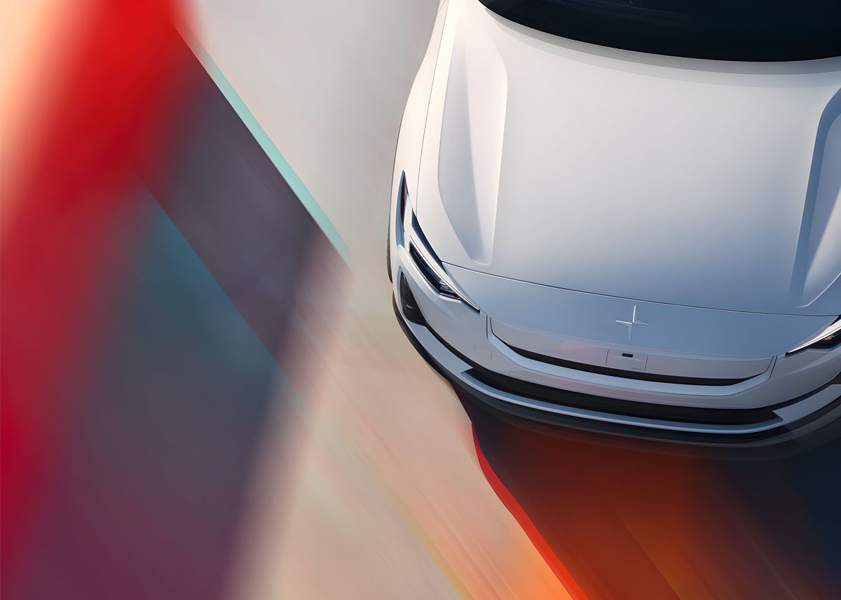 'POLESTAR 2 EV ART' Poster, picture, metal print, paint by Nex Project ...