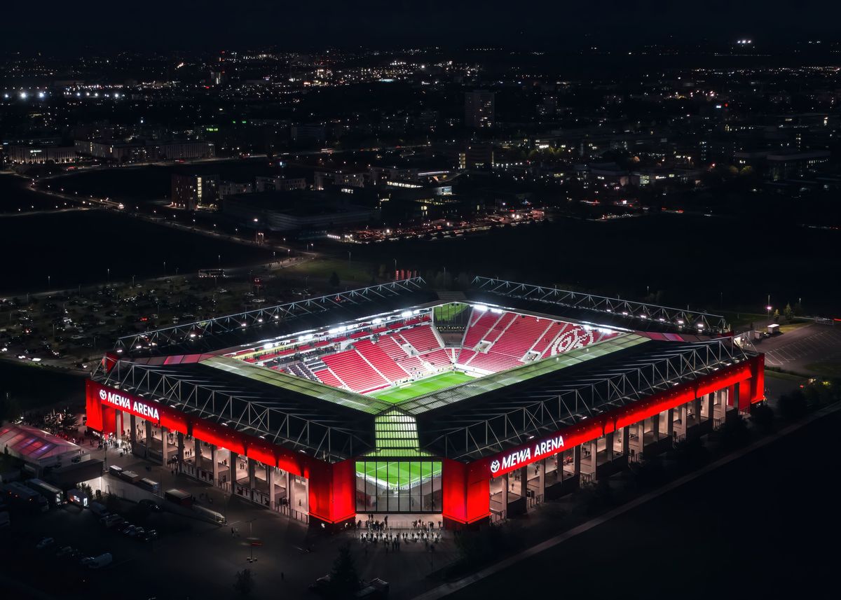 'Mainz Stadium' Poster, picture, metal print, paint by Leika Satoshi ...