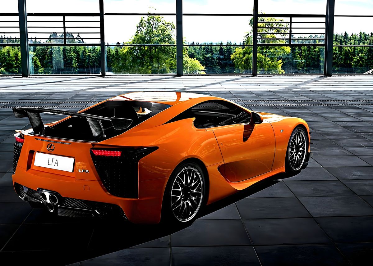 'Lexus LFA' Poster, picture, metal print, paint by Indi Creator | Displate