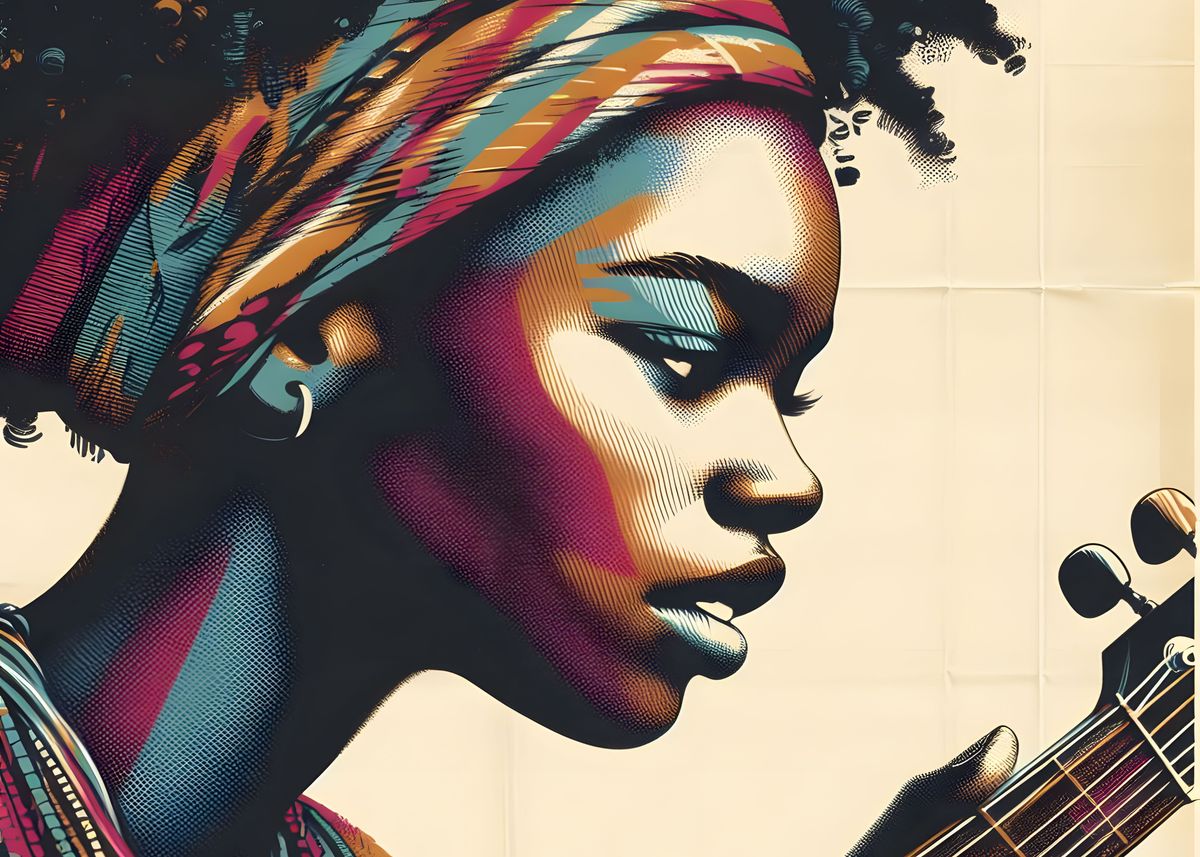 'African American Music' Poster, picture, metal print, paint by Andrei ...