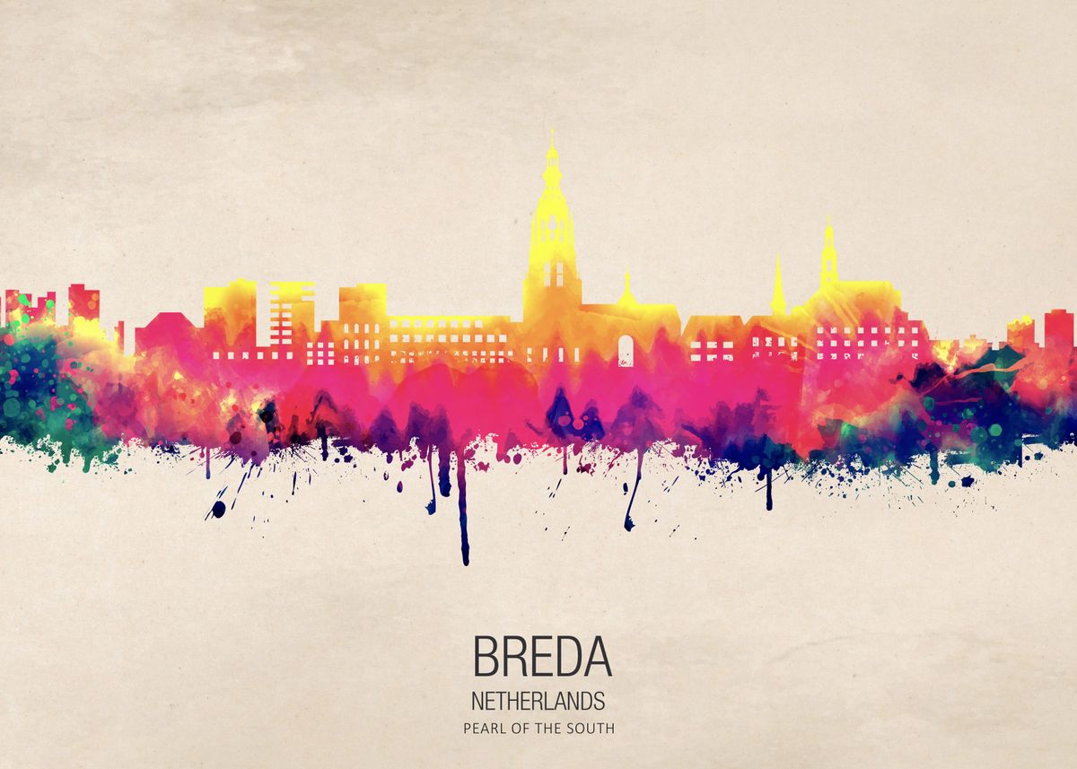 'Breda Netherlands' Poster, picture, metal print, paint by Jones Agnes ...